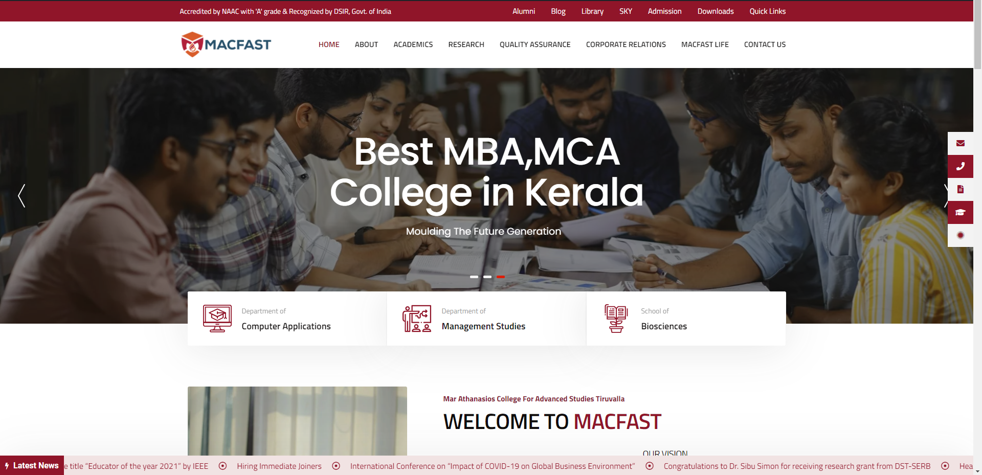 MACFAST | Top Management College in Kerala