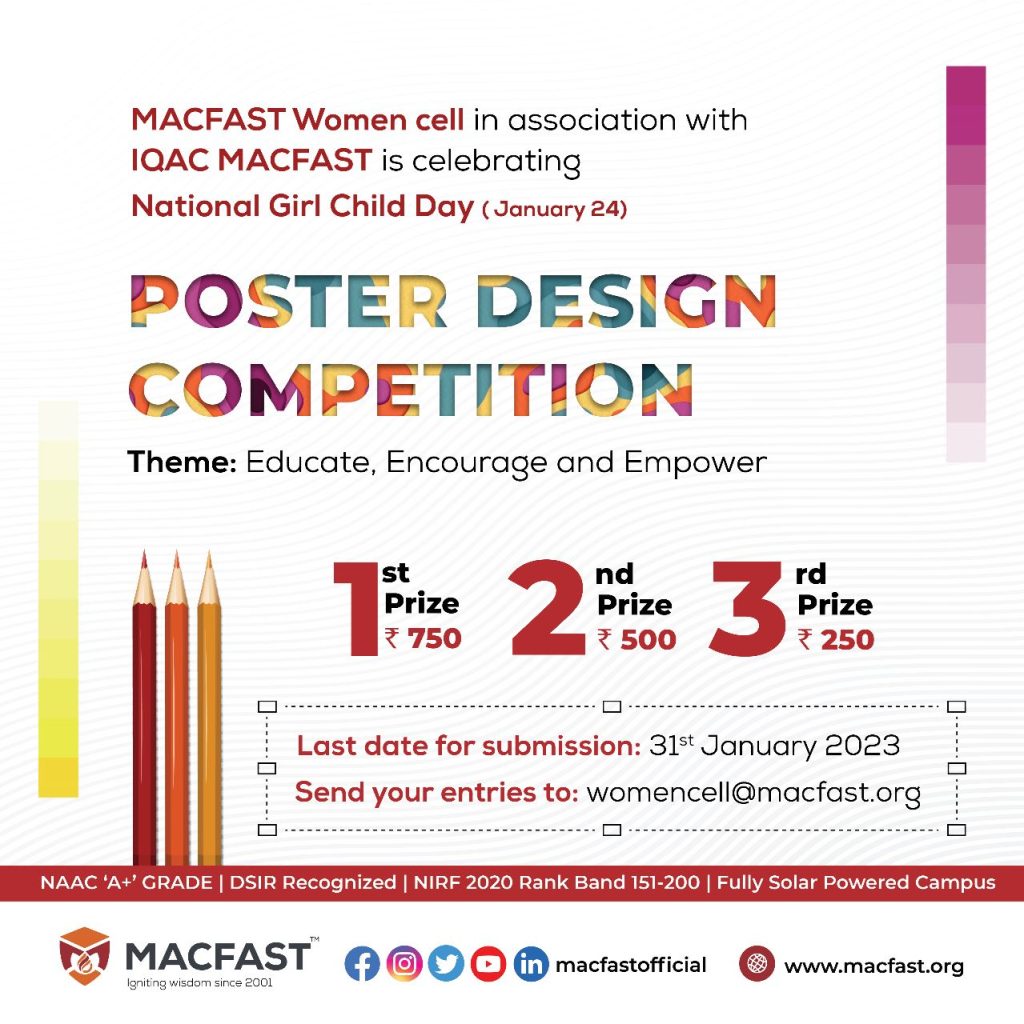 National Girl Child Day|| Poster Design Competition - MACFAST