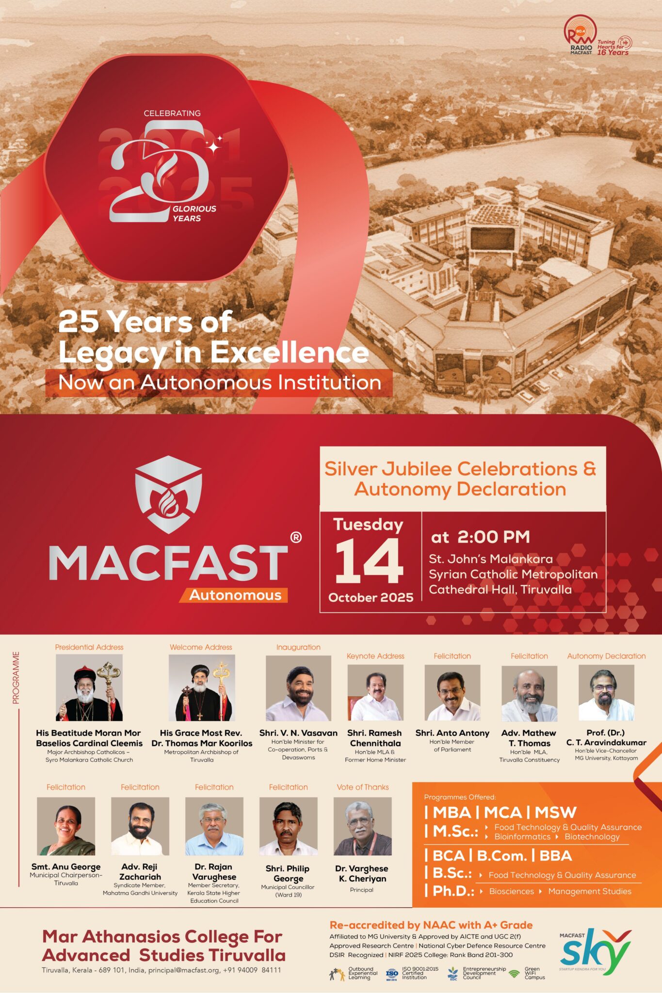Silver Jubilee Celebrations and Autonomy Declaration - MACFAST